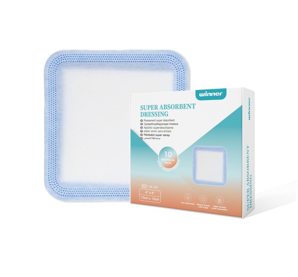 WINNER Super Absorbent Dressing – 10x10cm, 10x20cm – UnicsMed